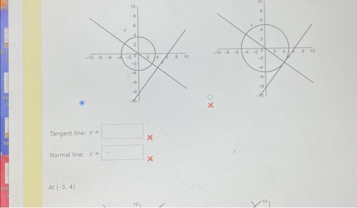 Solved Find equations for the tangent line and normal line | Chegg.com