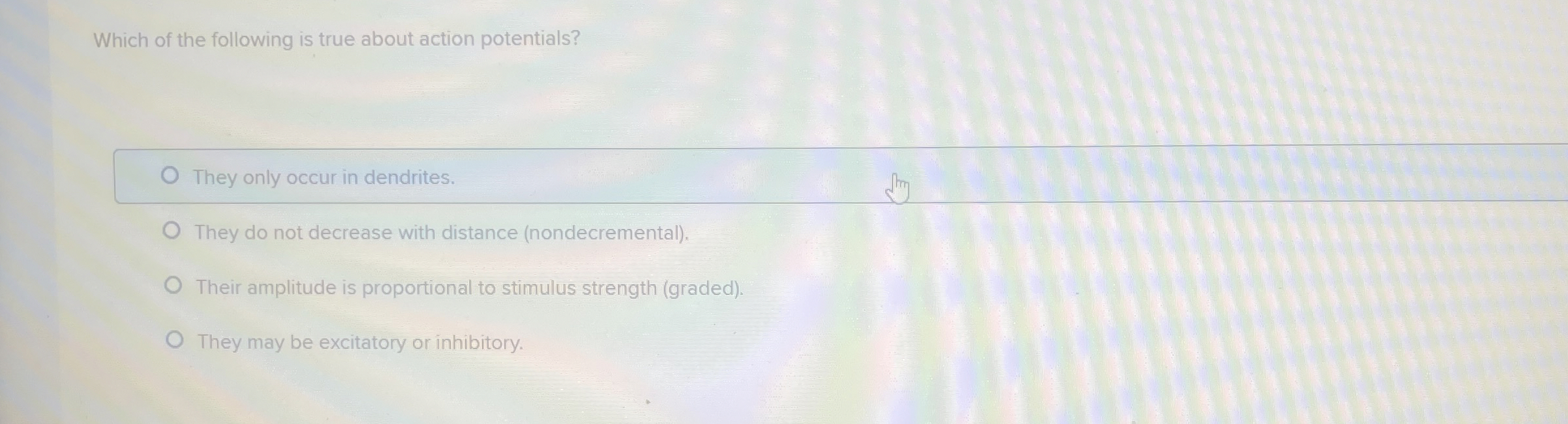 Solved Which of the following is true about action | Chegg.com