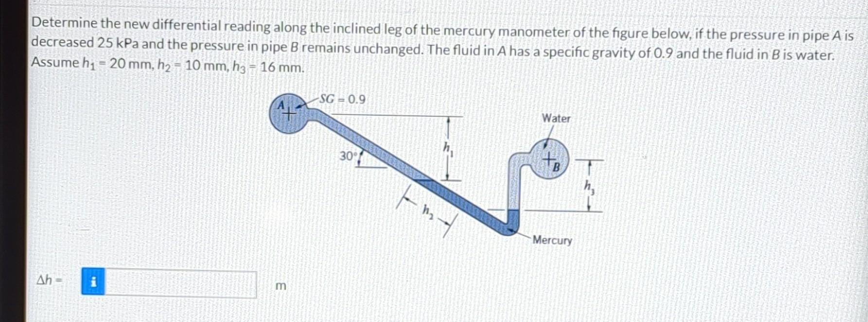 Solved Determine the new differential reading along the | Chegg.com