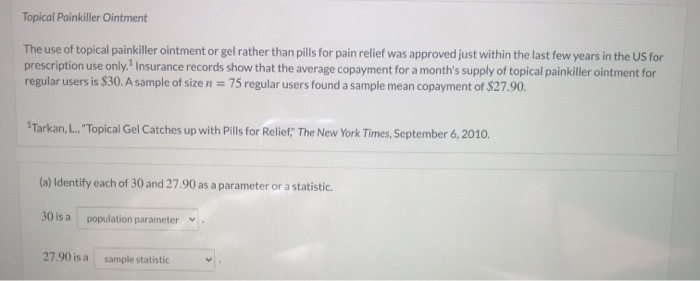 Solved Topical Painkiller Ointment The use of topical | Chegg.com