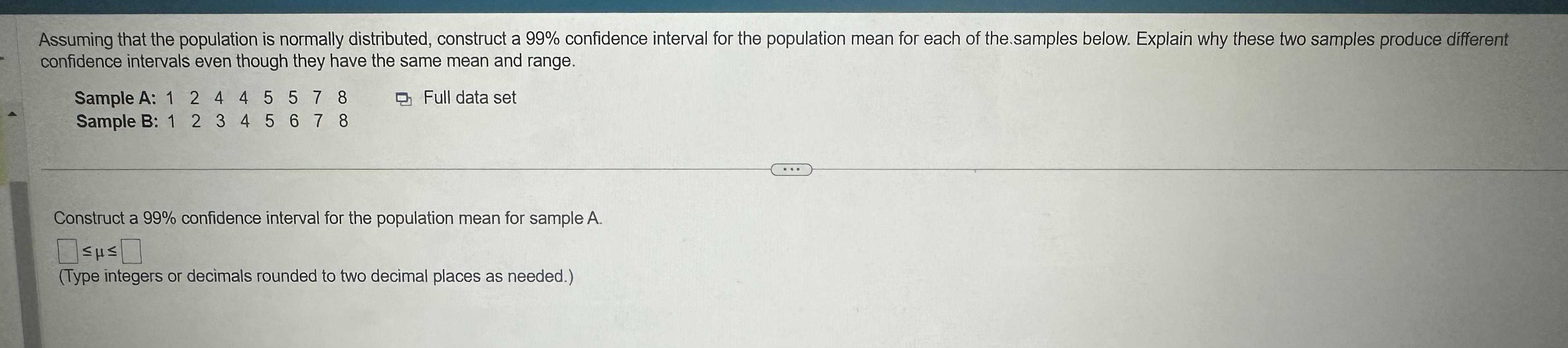 Solved Assuming that the population is normally distributed, | Chegg.com