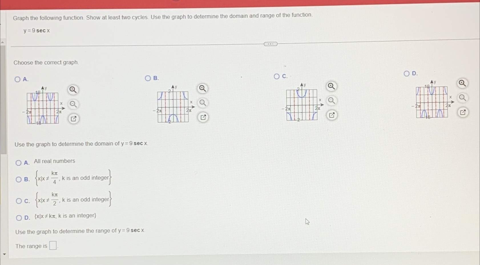 Solved Graph the following function. Show at least two | Chegg.com