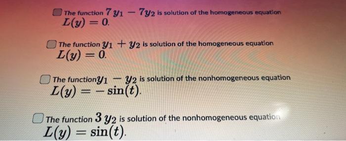 Solved Suppose that y1 (t) and y2 (t) are solutions of the | Chegg.com