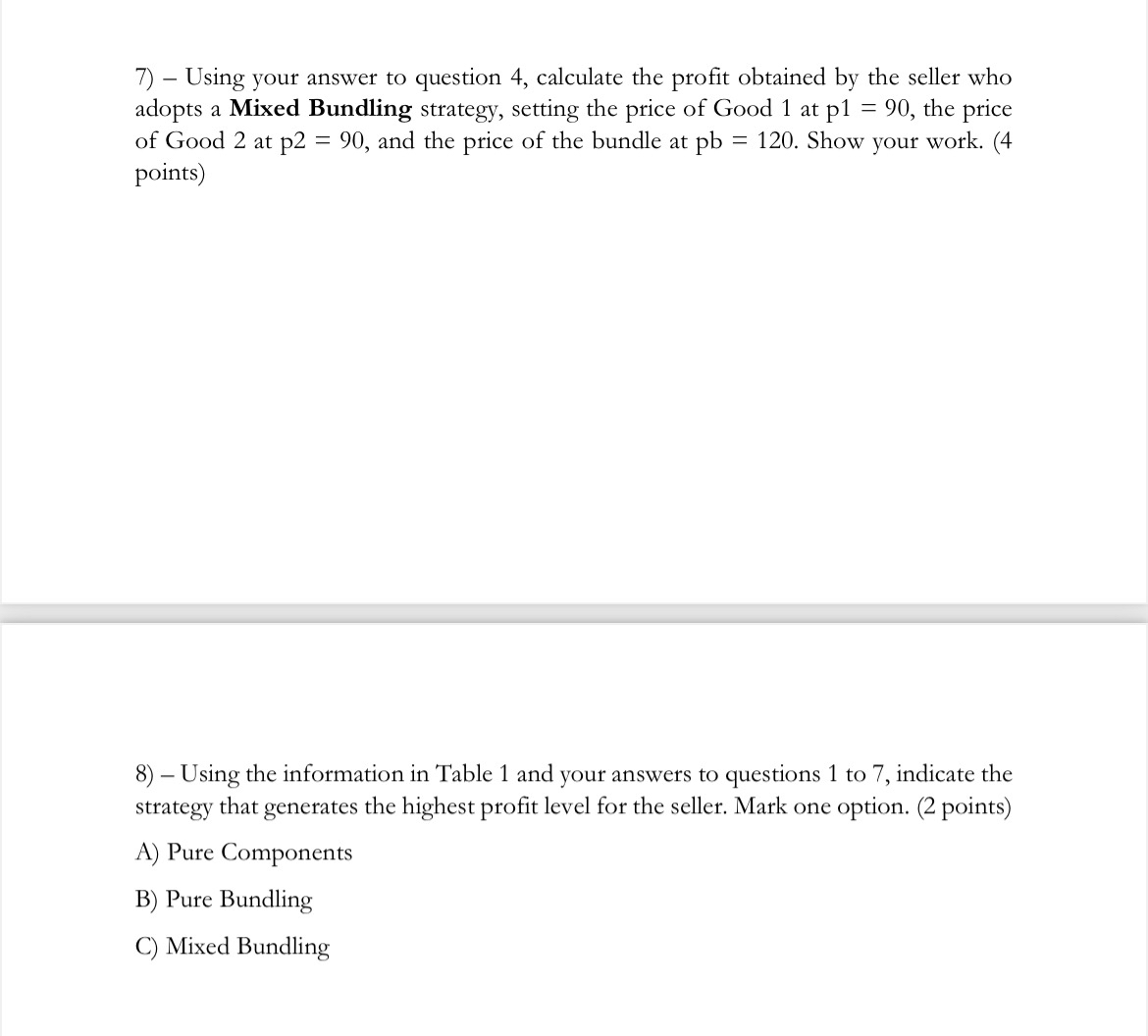 Solved Bundling and MatchingScenario: Points A, ﻿B, ﻿C, ﻿and | Chegg.com
