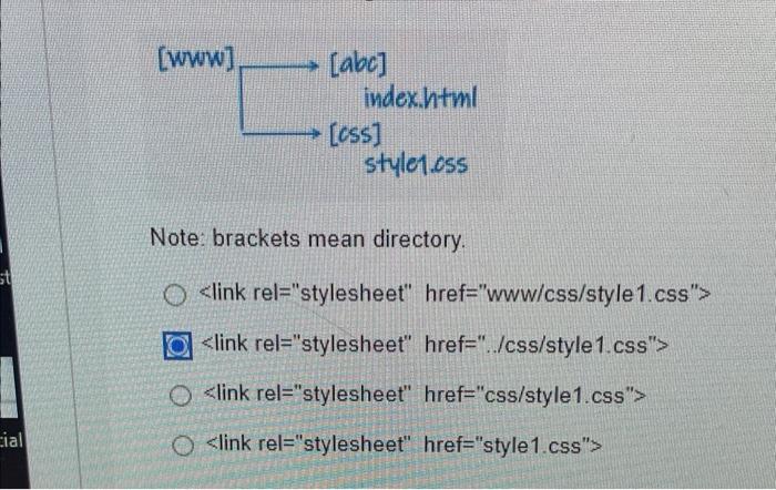 Solved Note: brackets mean directory. link | Chegg.com