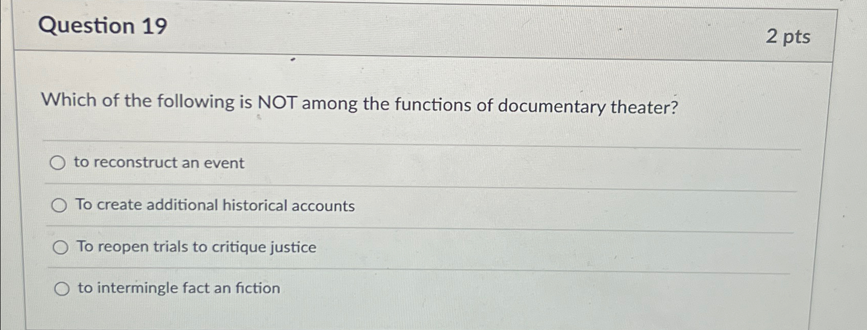Solved Question 192 ﻿ptsWhich of the following is NOT among | Chegg.com