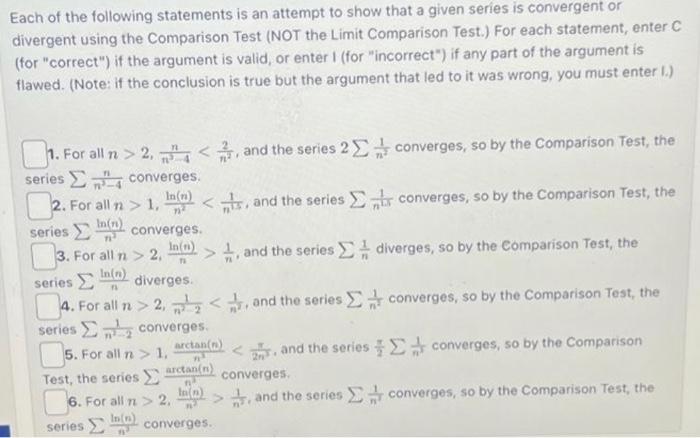 Solved Each of the following statements is an attempt to | Chegg.com