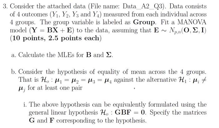 Solved The data set used in the question is a csv file with | Chegg.com