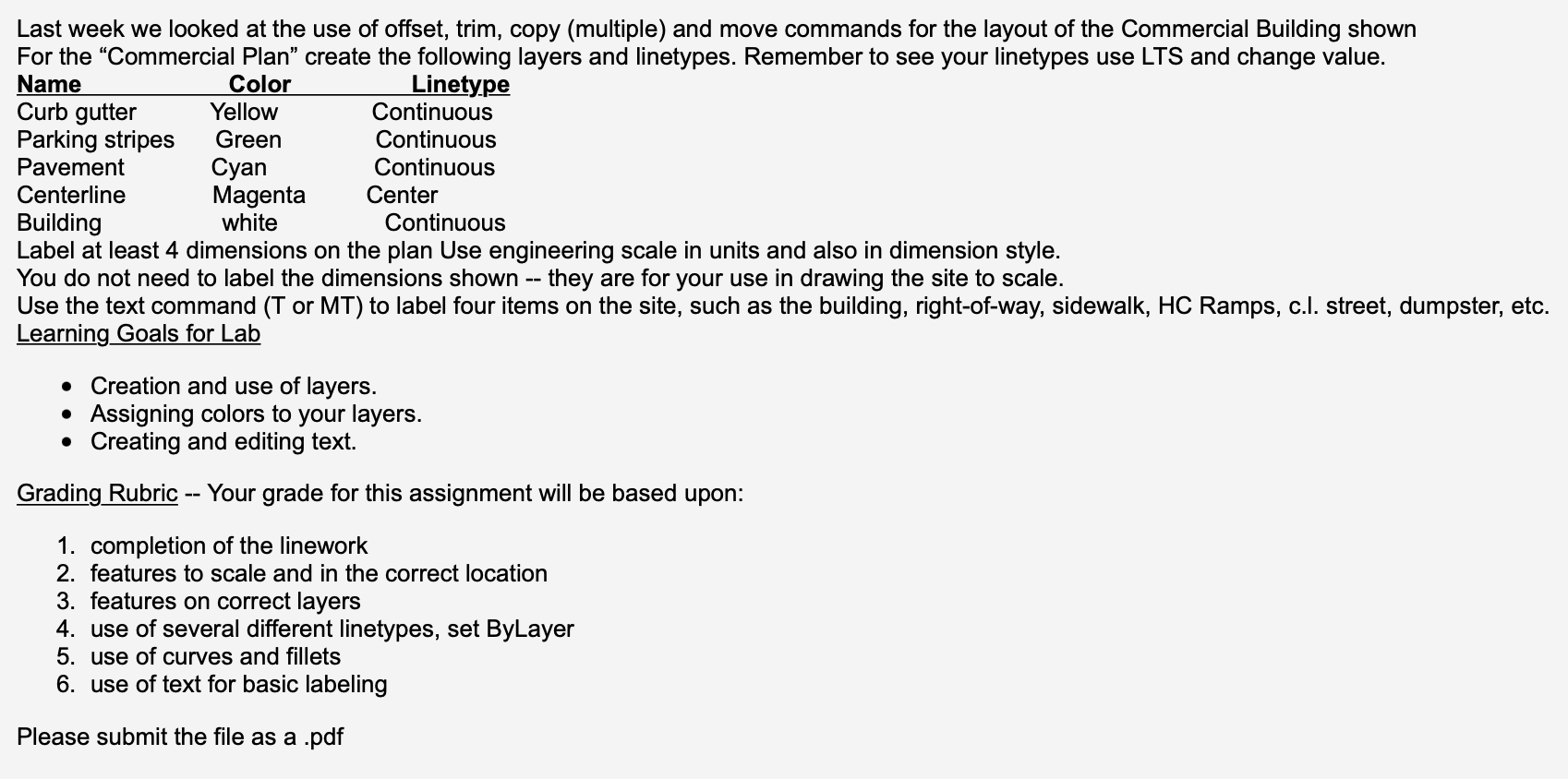 Solved Please recreate the siteplan pictured using Autocad | Chegg.com
