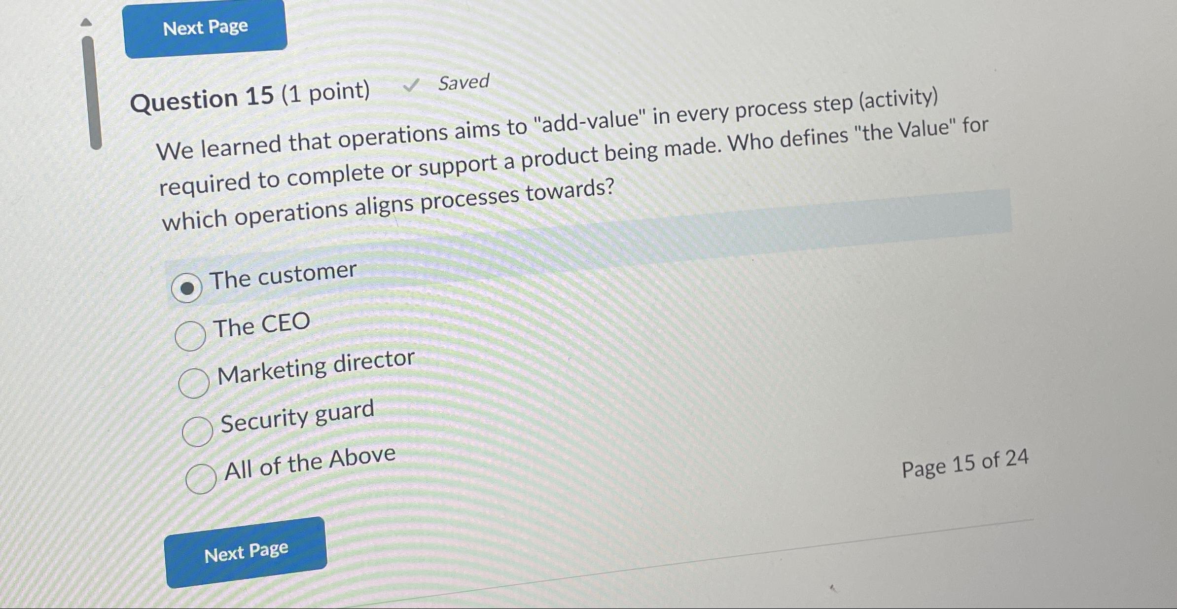 Solved Question 15 (1 ﻿point) ﻿SavedWe learned that | Chegg.com