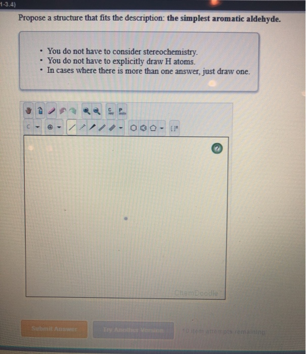 Solved 1-3.4) Propose a structure that fits the description: | Chegg.com