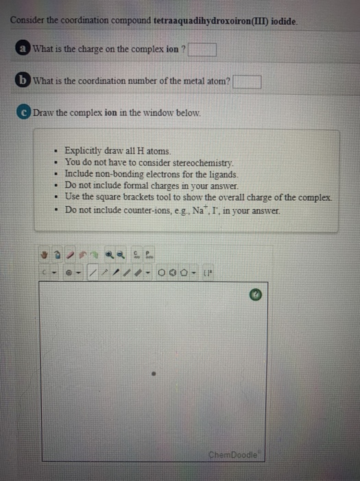 Solved Consider the coordination compound | Chegg.com