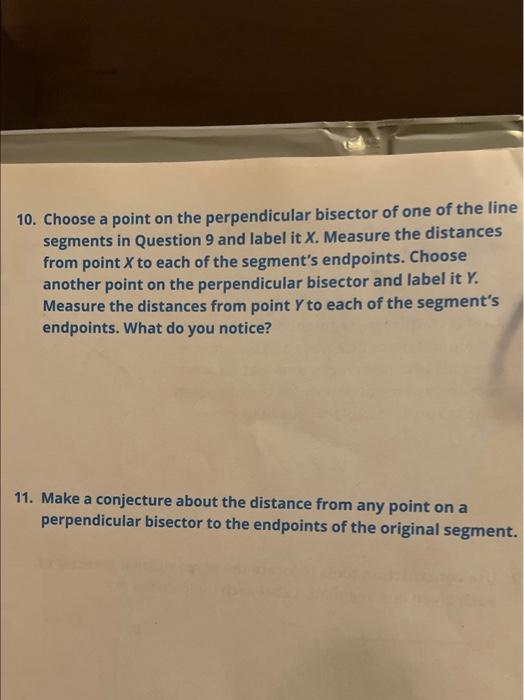 Solved You canalso construct a perpendicular line through a | Chegg.com
