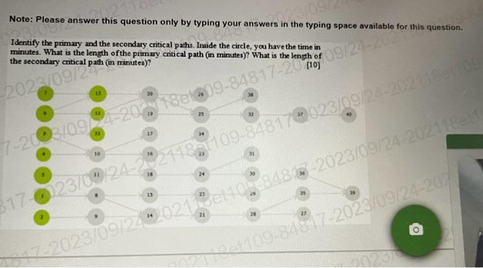 Solved Note: Please answer this question only by typing your | Chegg.com
