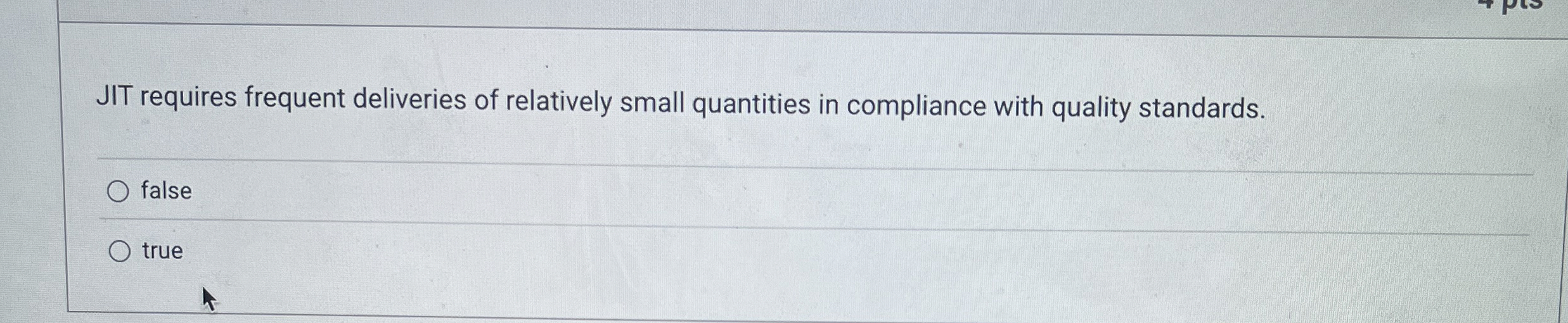 Solved JIT requires frequent deliveries of relatively small | Chegg.com