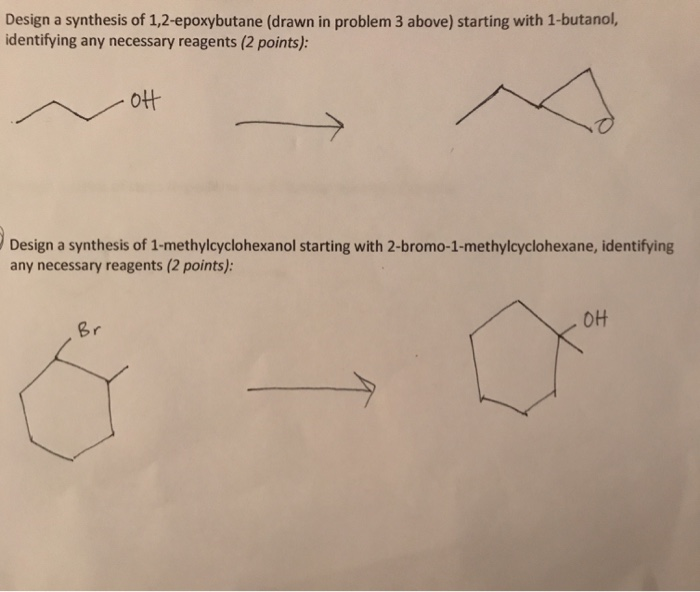 Solved Design a synthesis of 1,2-epoxybutane (drawn in | Chegg.com