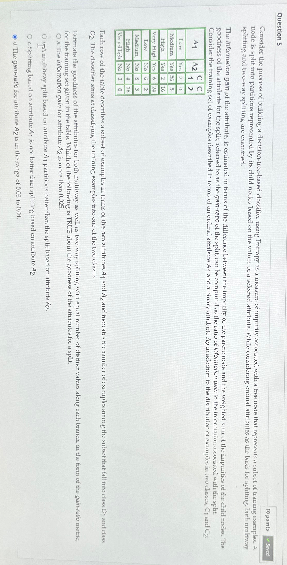 Solved Question 510 ﻿pointsConsider the process of building | Chegg.com