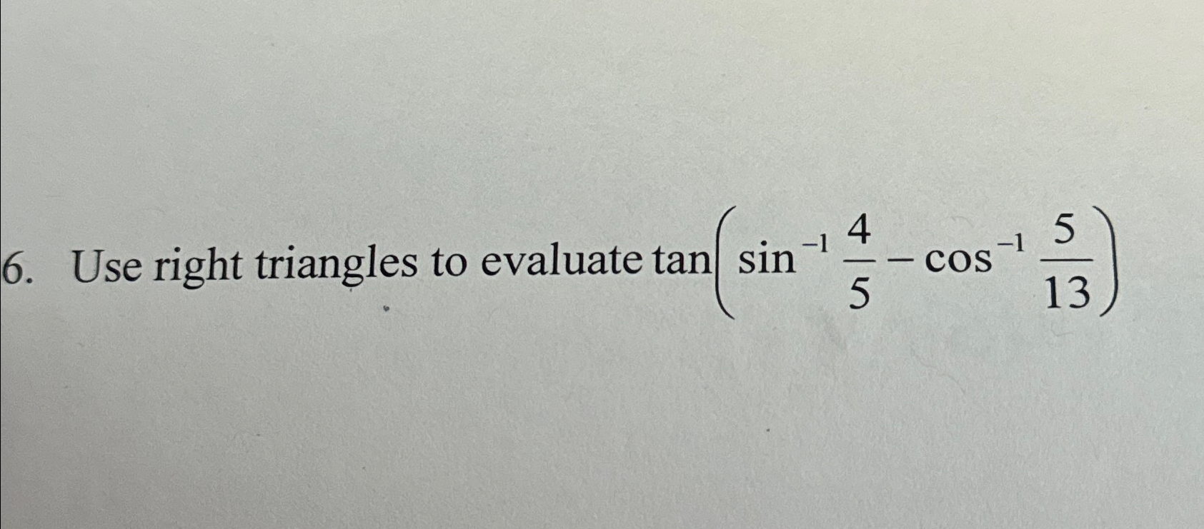 Solved Use right triangles to evaluate | Chegg.com