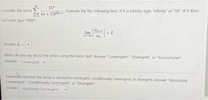 Solved Consider the series \\( \\sum_{n=1}^{\\infty} | Chegg.com