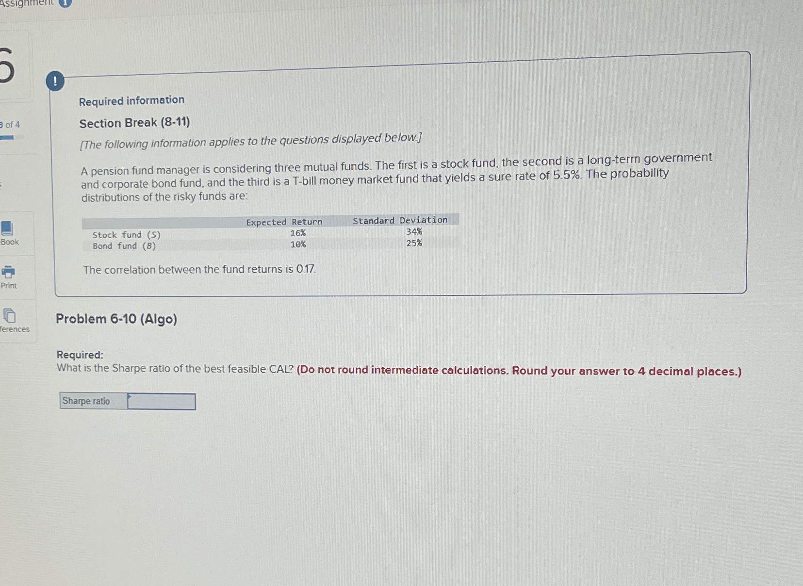 Solved !Required informationSection Break (8-11)[The | Chegg.com
