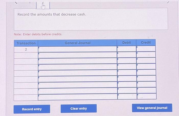 Solved IndNote: Enter debits before credits.Journal entry | Chegg.com