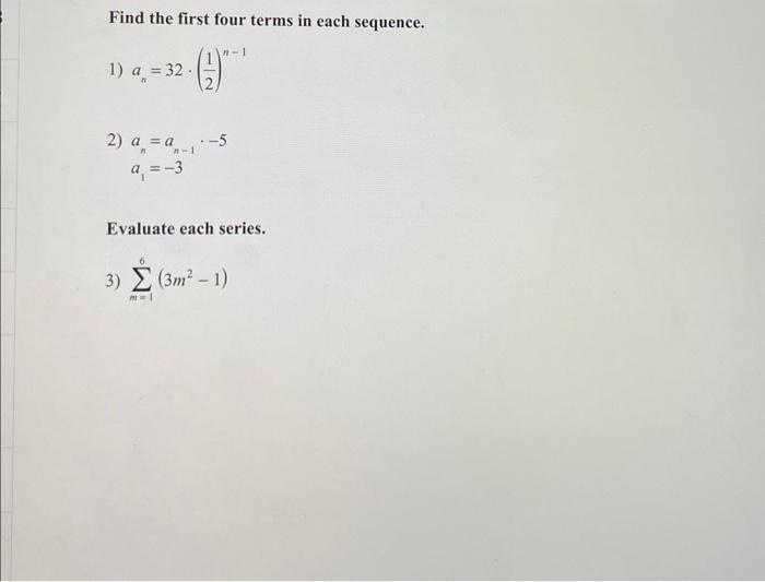 Solved Math 124E Practice Problems Chapter 8 Lessons 8.1&8.2 | Chegg.com