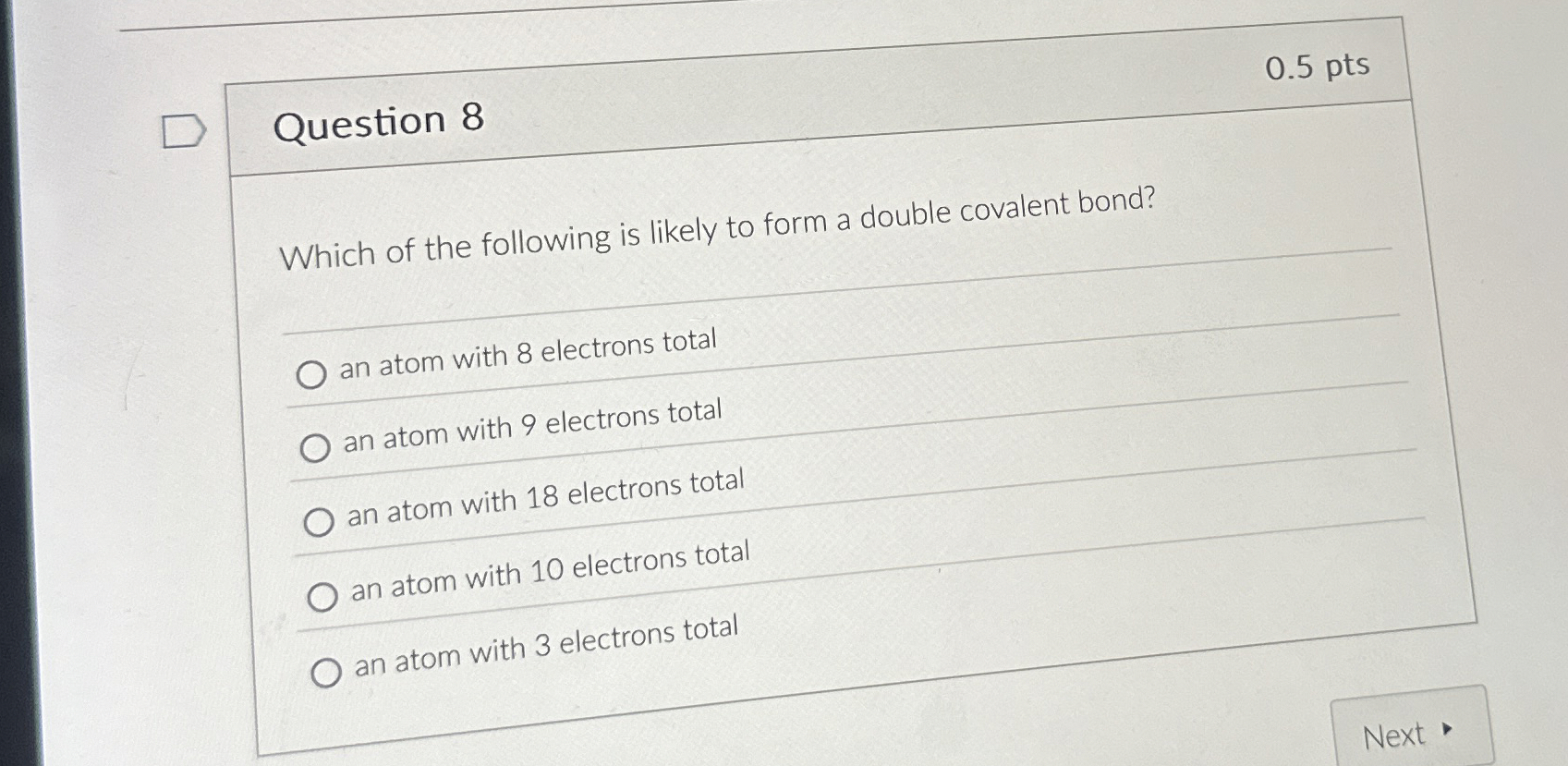 Solved Question 80.5 ﻿ptsWhich of the following is likely to | Chegg.com