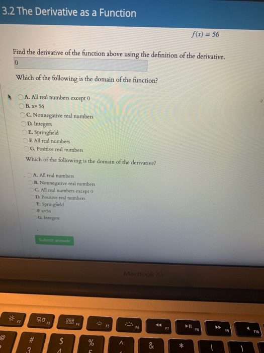 Solved Let f(x) = 2x2 - 7x - 4 Use the limit definition of | Chegg.com