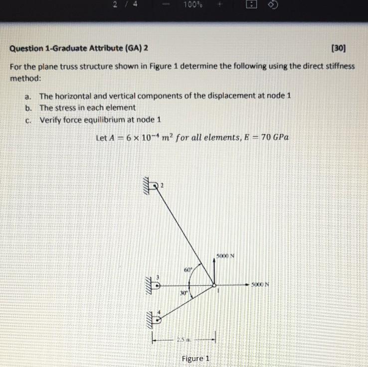 Solved 2 / 4 100% .. Question 1-Graduate Attribute (GA) 2 | Chegg.com
