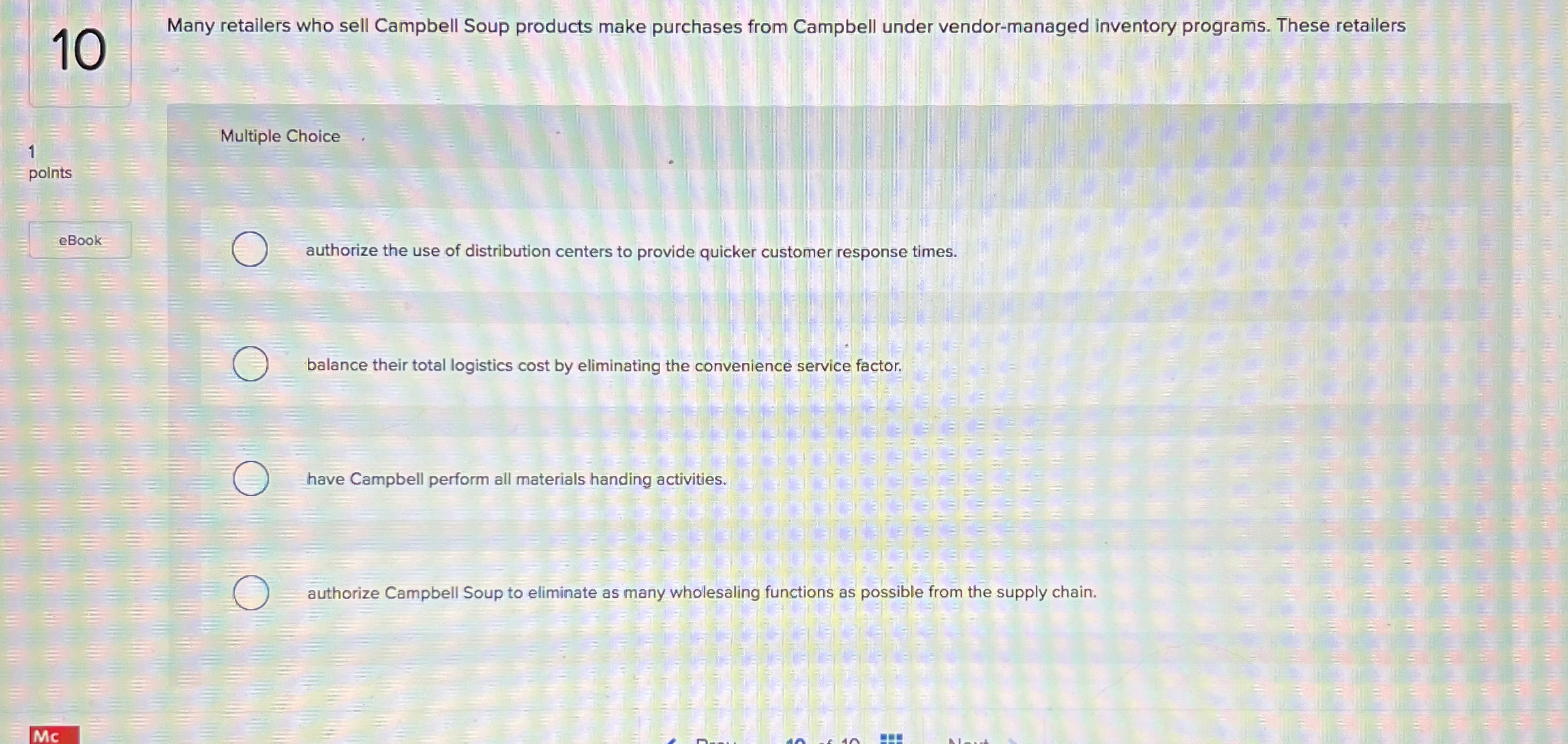 Solved 10Many retailers who sell Campbell Soup products make | Chegg.com