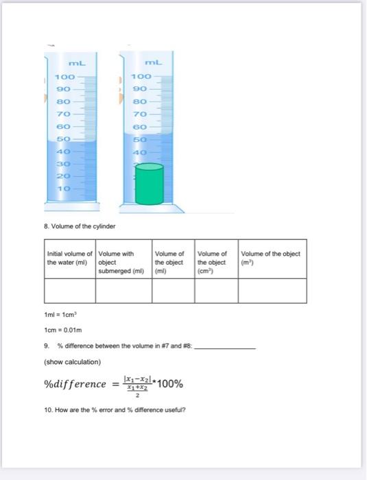 Solved ml ml 100 TOO 90 80 80 70 70 60 60 50 50 30 20 10 8. | Chegg.com