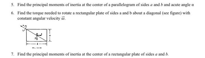 Solved 6. Find the torque needed to rotate a rectangular | Chegg.com