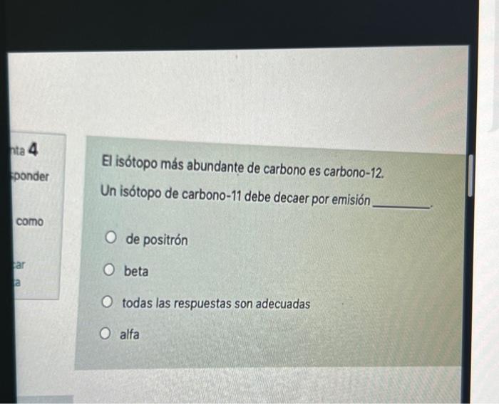 Solved The most abundant isotope of carbon is carbon-12.A | Chegg.com