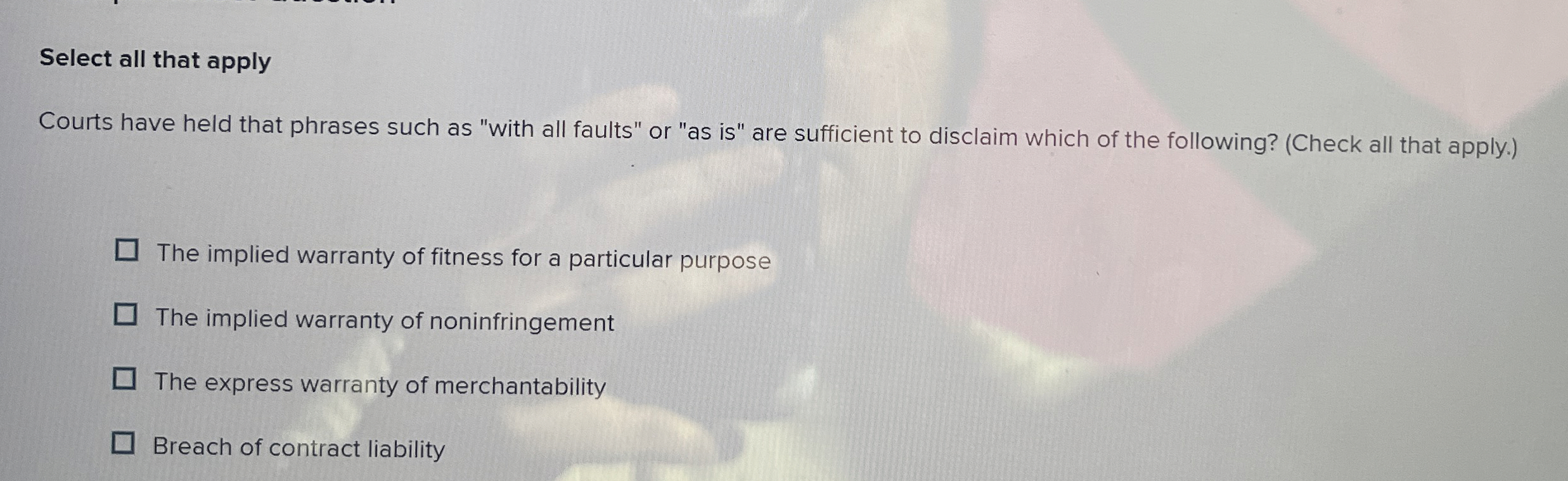 Solved Select all that applyCourts have held that phrases | Chegg.com