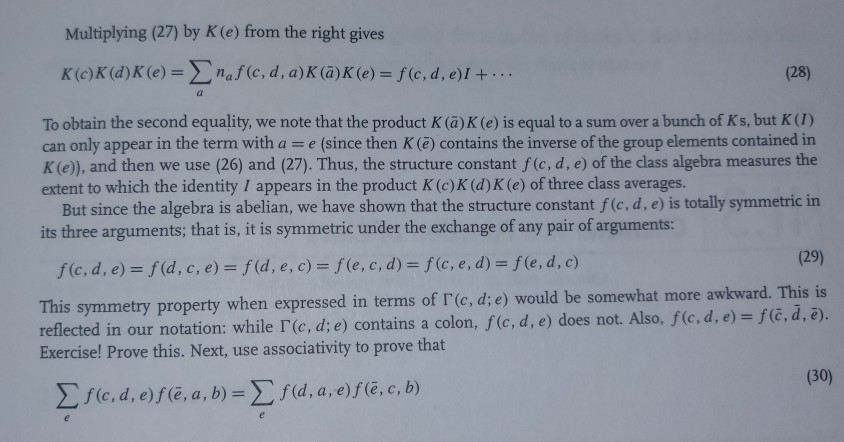 Appendix 3: Frobenius algebra, group algebra, and | Chegg.com