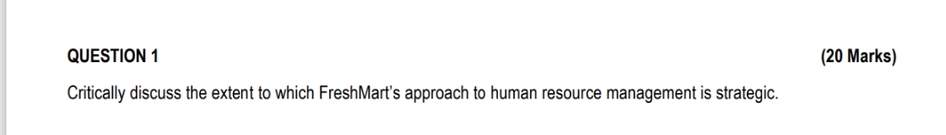 Solved QUESTION 1(20 ﻿Marks)Critically discuss the extent to | Chegg.com