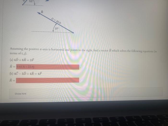 Solved Assuming the positive x-axis is horizontal and points | Chegg.com