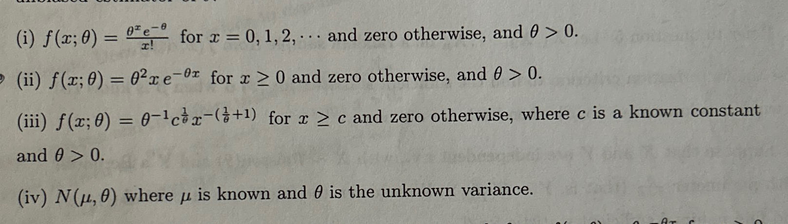 Solved I F X θ θxe θx ﻿for X 0 1 2 Cdots And Zero