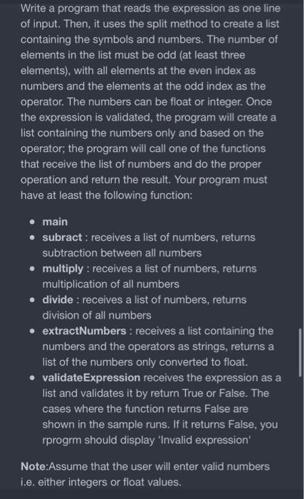 Solved Write a program that reads the expression as one line | Chegg.com