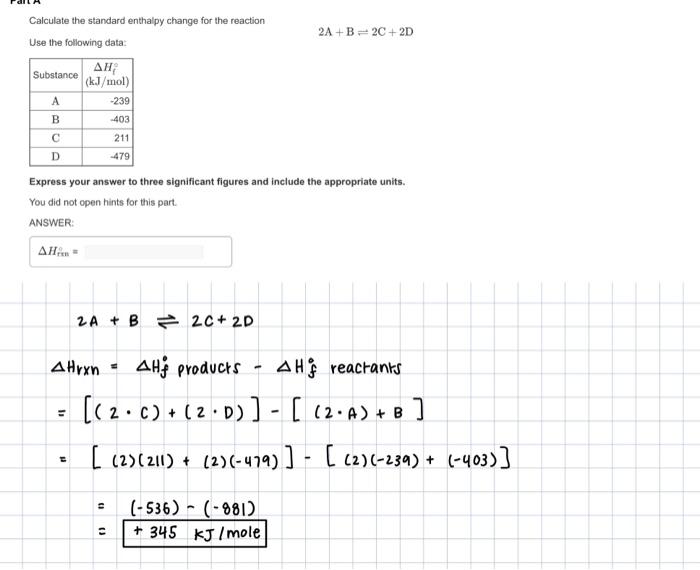 Solved hello i need help with part B, i will show the work i | Chegg.com