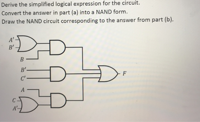 Solved Derive the simplified logical expression for the | Chegg.com