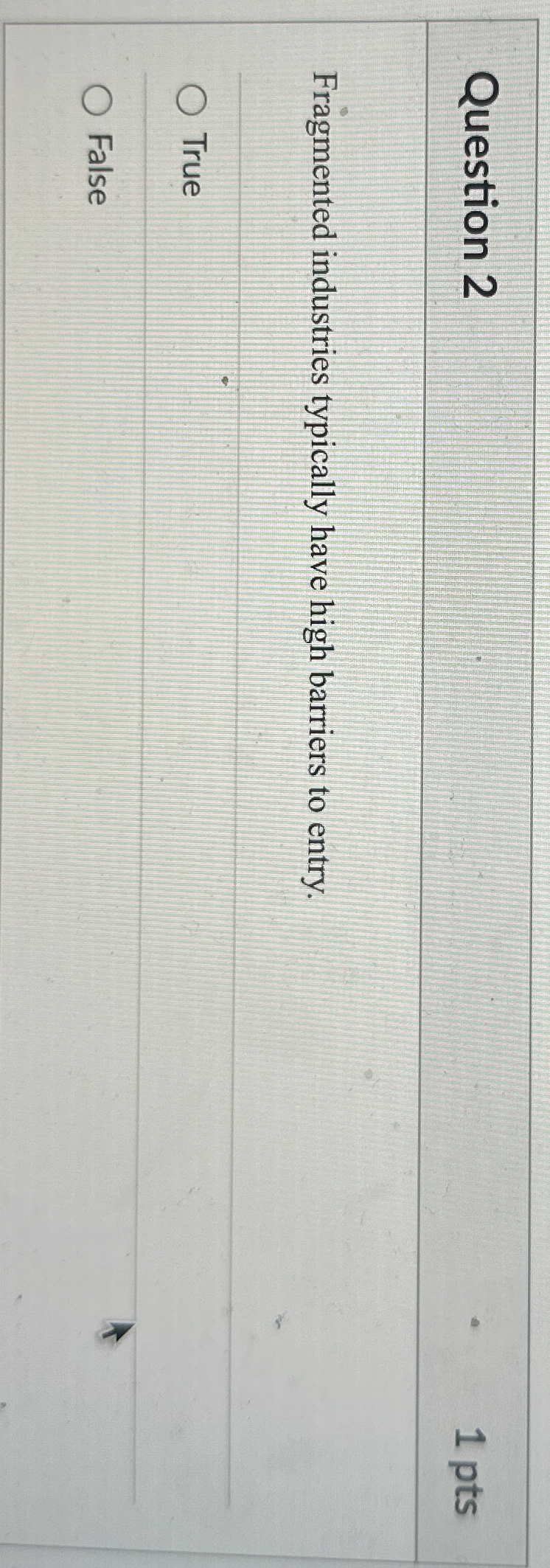 Solved Question 21 ﻿ptsFragmented industries typically have | Chegg.com