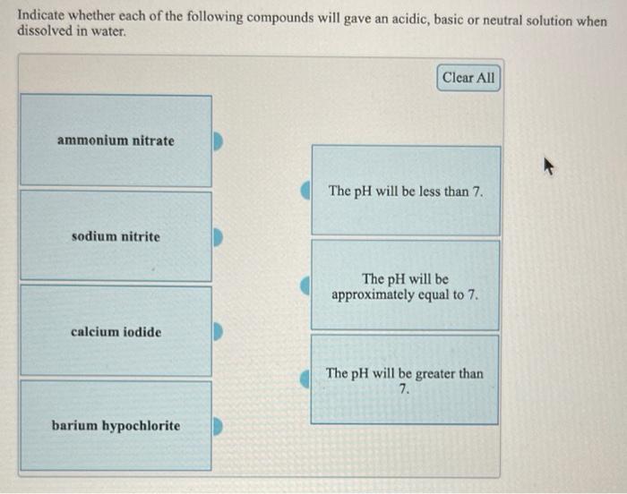 Solved Indicate whether each of the following compounds will | Chegg.com