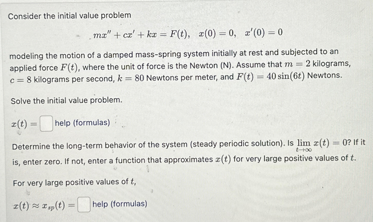 Solved Consider the initial value | Chegg.com