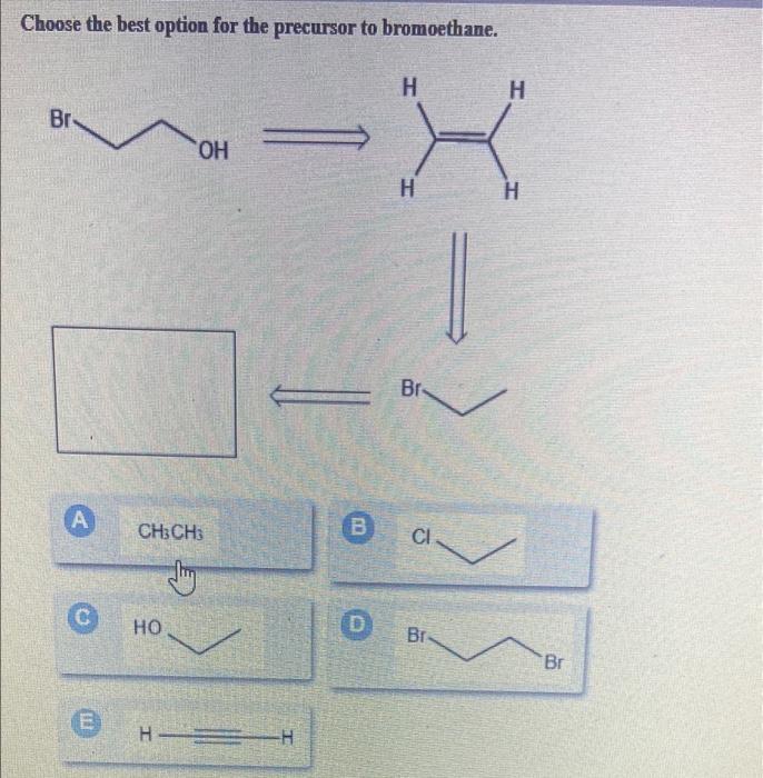 Solved Choose the best option for the precursor to | Chegg.com