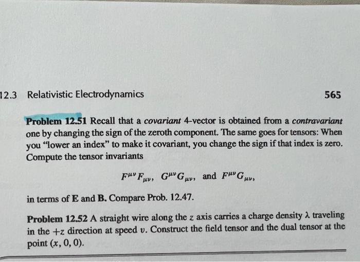 Solved Hello, its a Giffiths-Electrodynamics Chapter 12 | Chegg.com