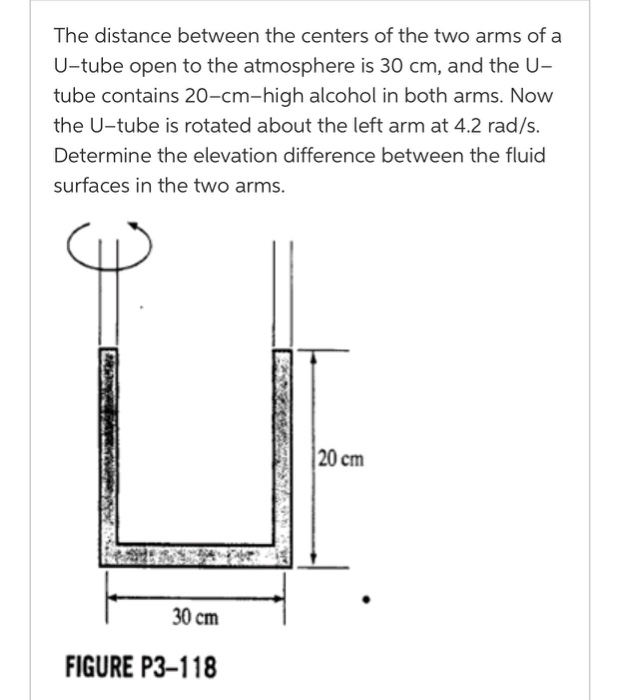 Solved The distance between the centers of the two arms of a | Chegg.com