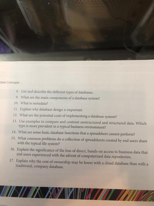 Solved specialist data quality data redundancy data type | Chegg.com