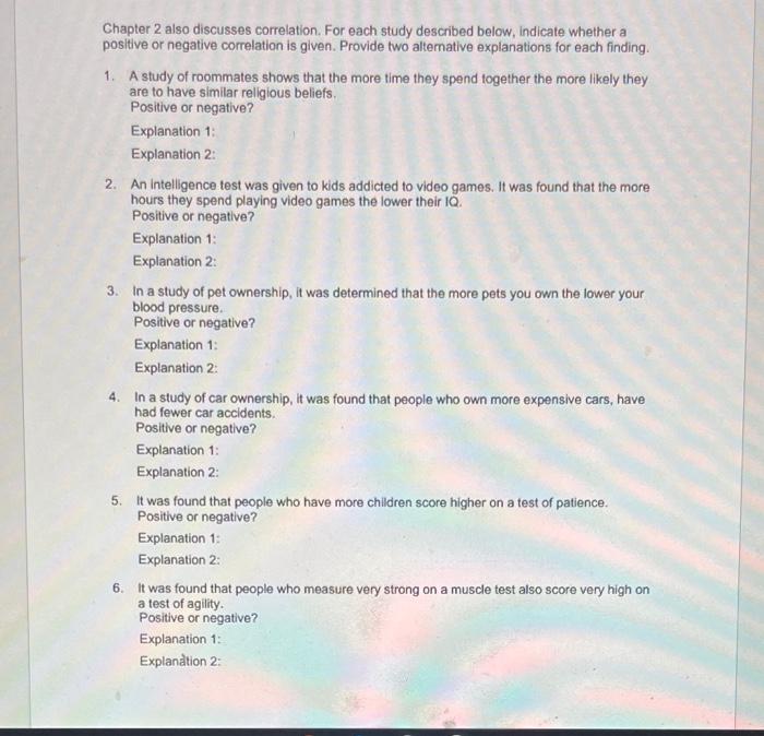 Solved Chapter 2 discusses the research methods used by | Chegg.com