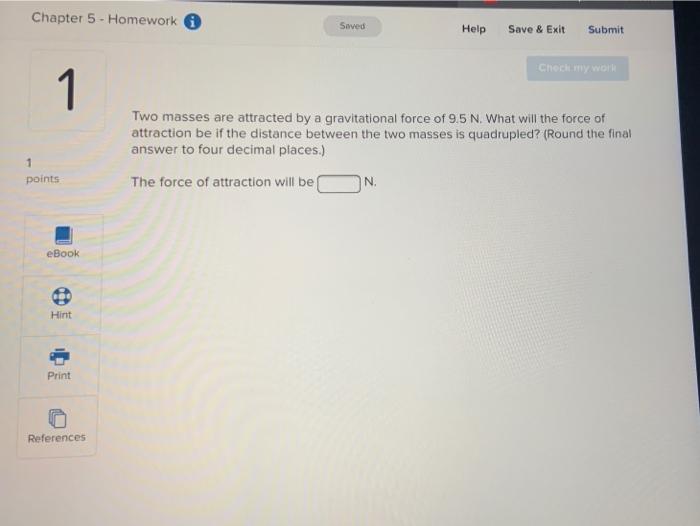 Solved Chapter 5 - Homework Saved Help Save & Exit Submit | Chegg.com